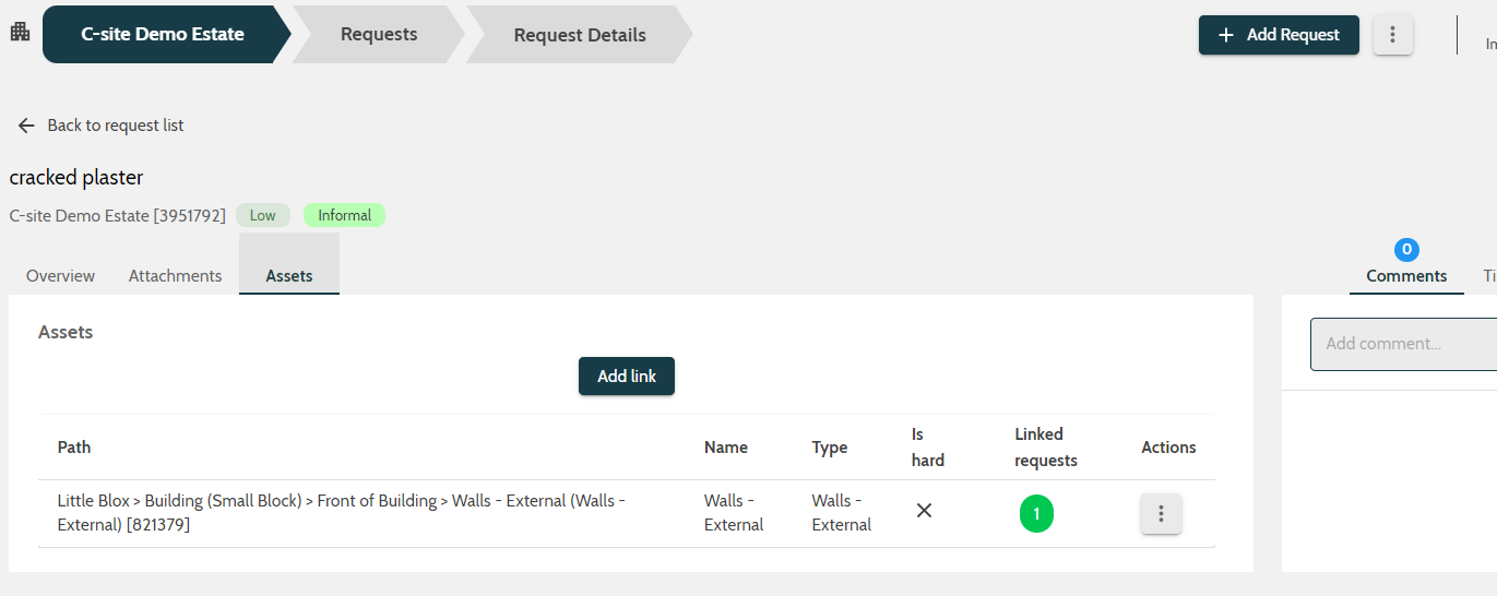 Requests created in C-Site – Dwellant Help Centre